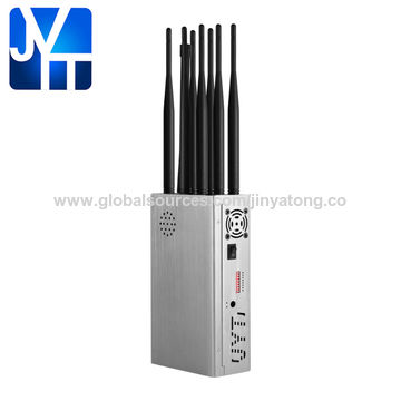 China 12 Antennas Portable signal blocker Mobile Phone +Wi-Fi Jammers ...