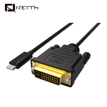 USB C to DVI Cable 1080P@60Hz Thunderbolt 3 to DVI USB 3.1 Type C to ...