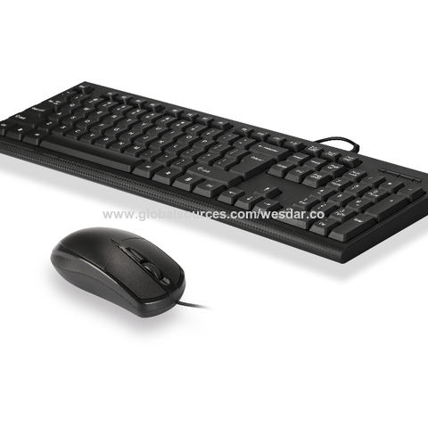 Buy Wholesale China Wired Office Combo Keyboard And Mouse 104 Keys ...