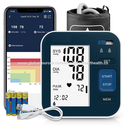 China SMART BLUETOOTH APP. ARM TYPE BLOOD PRESSURE MONITOR,USA FDA510K ...