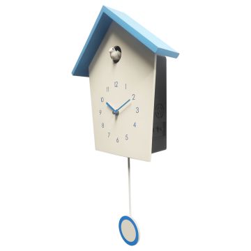Young Town Slow Pendulum Quartz Wall Clock - Modern Bird House Pendulum ...