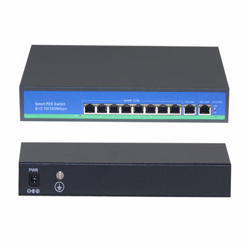 Buy Wholesale China 120w 8ports Active 8+2 10/100m Poe Switch, External ...