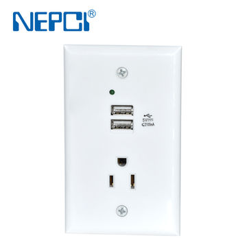 Buy Wholesale China American Screw Type Power Wall Socket With Usb ...