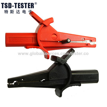 High Current Copper Insulated Safety Type Crocodile Clip CE CATIII ...