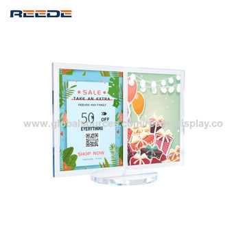 Buy Wholesale China Custom Tabletop Rotating Acrylic Signage Display ...