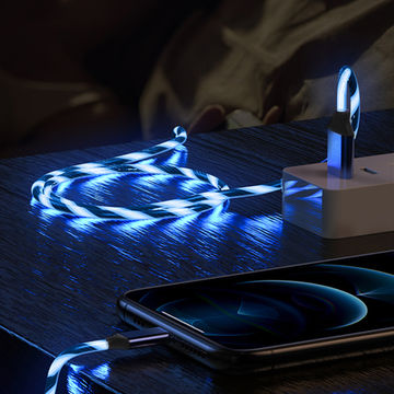 Buy Wholesale China Fast Charging Usb Cable 1m 2m Led Light Flowing ...