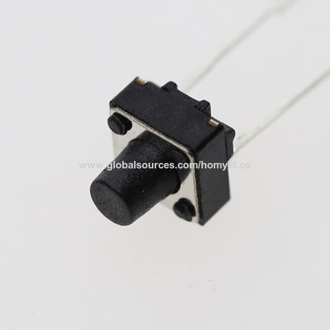 China Homyet Tact Switch 6*6mm Reflow Solderable THT Sharp Click ...