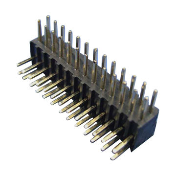 Buy Wholesale China Pin Headers, 2.54 Pitch, Dual-row, Right Angle Type, H = 7.40mm,pcb ...