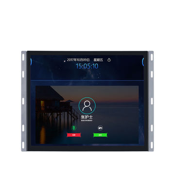 China Metal case high quality 17 inch capactive touch screen open frame monitor with RS232 on ...