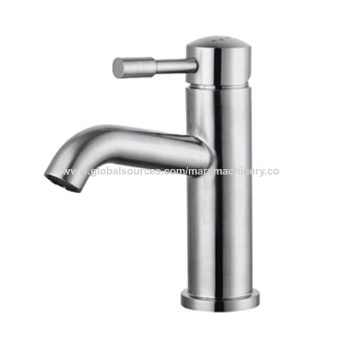 AISI304 Stainless Steel Drawbench Polished Basin Faucet, Taps, Valves ...