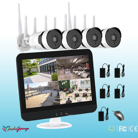 China WiFi Kit Wireless Kit 4 cameras Wifi Package 4ch Wifi NVR Kit 4ch ...