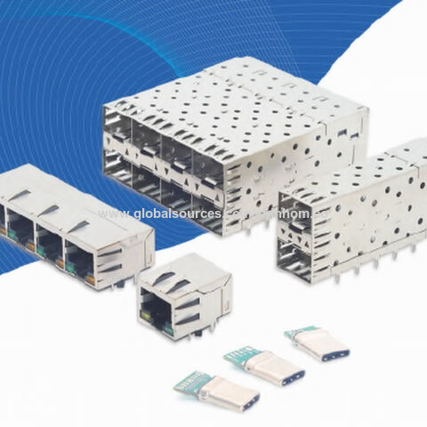 10/100/1000base-tx Rj45 Jack With 6 Ports, Low Profile, And Integrated ...