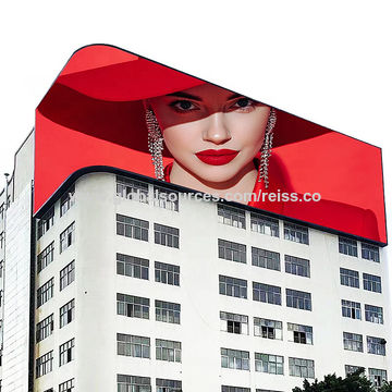 HD hanging LED screen P4 outdoor large digital advertising LED video ...