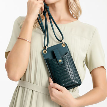Buy Wholesale China Bespoke Dark Green Chinel Pattern Mobile Phone Bag ...