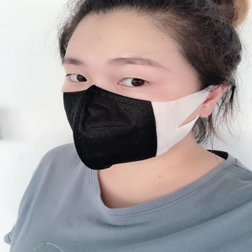 Protective disposable full mask mark face cover marks 3d color balck ...