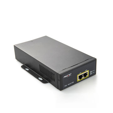China PROCET Indusrial Gigabit Single Port Hi POE Injector 75W PoE ...