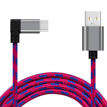 Buy Wholesale China Right Angle Type C Cable Nylon Braided Usb A To Usb ...