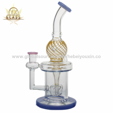 Buy Wholesale China 2021 New Design Glass Bong With Colored Glass Ball ...