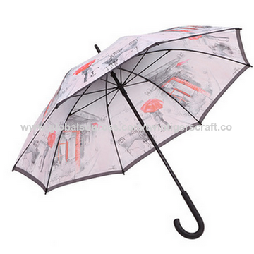 Buy Wholesale China Classic Printing 8k Straight Umbrella Customized ...