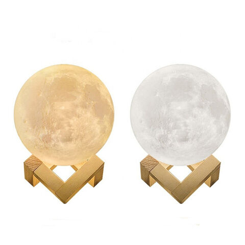 China Wholesale Price Decoration Lamps Table LED Color Changing 3D Moon ...