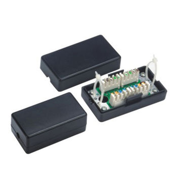 Un-shielded Black Junction Boxes Cat5e Keystone Jack Connection Box ...