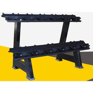 Double-layer large-capacity hexagonal dumbbell rack, hex dumbbell rack ...