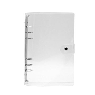 Loose leaf planner soft pvc cover notebook clear transparent waterproof ...
