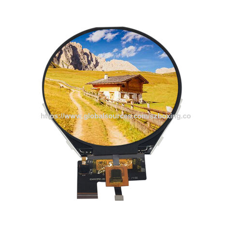 3.4-inch Circle LCD display with Touchscreen and 350cd/m2 brightness ...