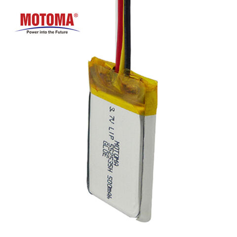 Buy Wholesale China 3.7v 552535 500mah High Rate Polymer Battery 500mah ...