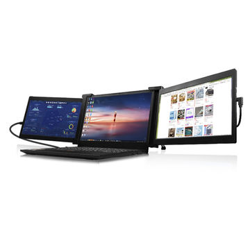 IPS 1080P HDR Extension workstation USB C portable tri screen monitor ...
