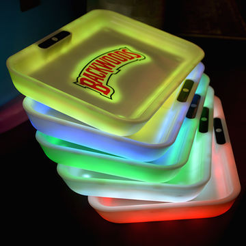 China Wholesale Custom Plastic Glowing Light Up Tray Led Tray Runtz ...