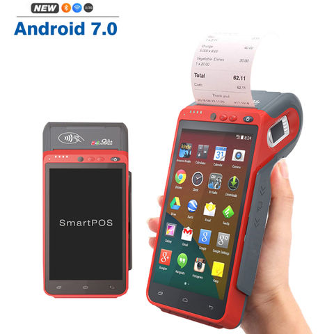 2600mAH Battery POS System Support 1D 2D Barcode Scanner Handheld Pos ...