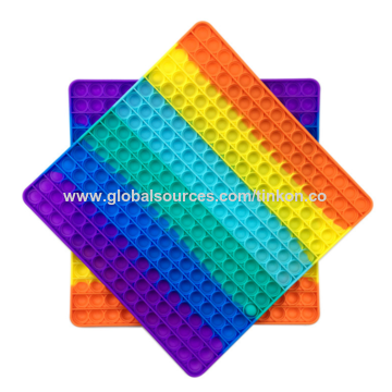 China 20cm Square pop bubble sensory fidget toy online fidget toys ...