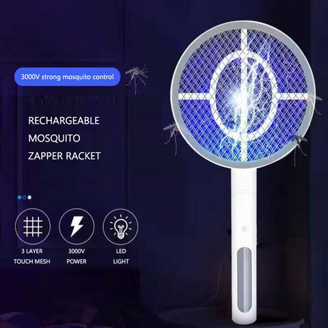 Bug zapper electric fly swatter mosquitoes killing rechargeable ...