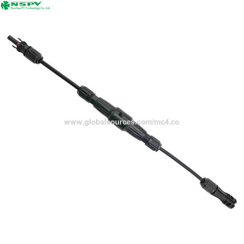 Solar straight cable harness matching mc4 connector inline fuse 1500VDC ...