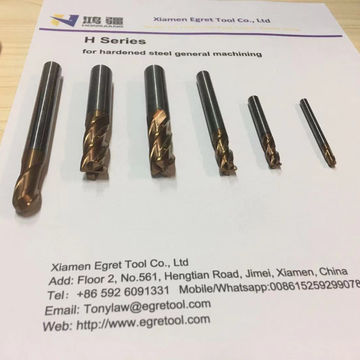 Buy Wholesale China Hrc65 Solid Carbide 4f Endmill Nano Blue Square End ...