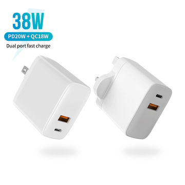 Buy Wholesale China Pd 30w 38w Fast Charging Multi-port Mobile Phone Charger Qc3.0 Usb C Wall ...