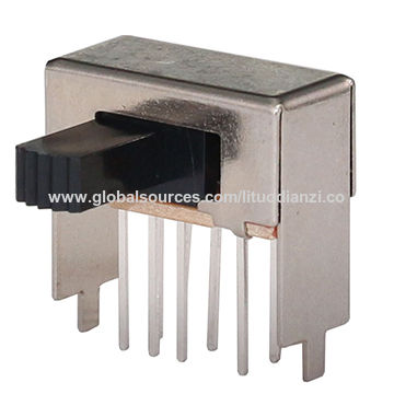 Horizontal slide switch with 10,000 cycles lifespan/rating 0.3A/50V DC ...