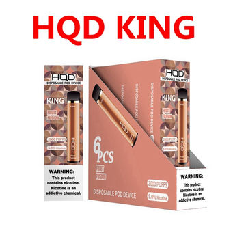 China Original HQD King vape 2000 Puffs Disposable Vapes Pod 1200mAh ...