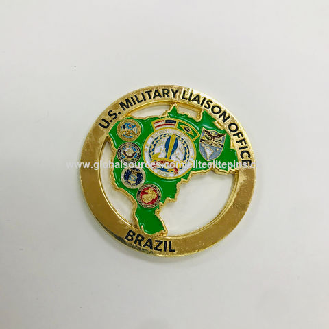 China Custom U.S military challenge coins with cut-out on Global ...