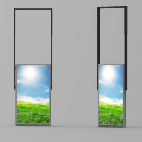 Buy Wholesale China 43inch 49inch 55inch Ceiling High Brightness Double ...