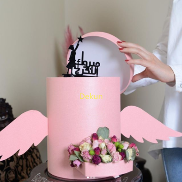Buy Wholesale China Customized Angel Wings Round Flower Box Artificial ...