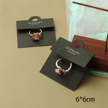 Buy Wholesale China Ring Packing Card, Black Matt Ring Display Card ...