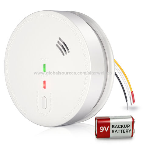 China Smoke Alarm, AC 120V/60Hz with 9VDC battery backup, Certificate ...