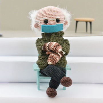 Buy Wholesale China Knit Crochet Plush Toy Bernie Sanders Handmade ...
