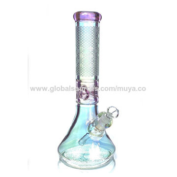 7MM Thicker Bottom Electroplated Beaker Bong Smoking Glass Water Pipe ...