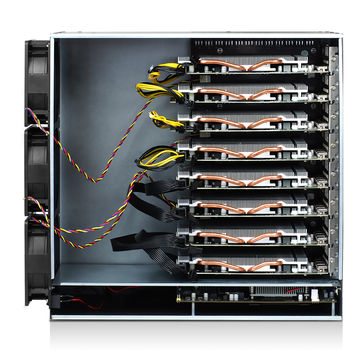 China Bitcoin ETH Miner 8*RX580 RTX1660 2060 GPU blockchain miner ready ...