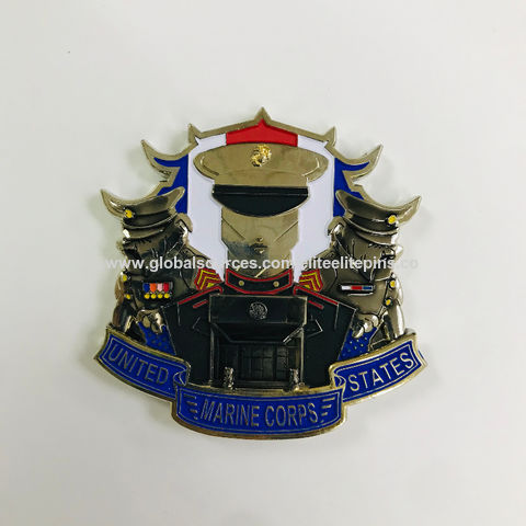Buy Wholesale China Two-tone Plating Challenge Coin Officer Collectible ...