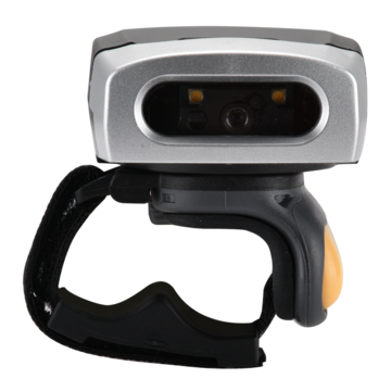 1D 2D Wearable Mini Barcode Scanner Finger Ring Wireless QR Code ...