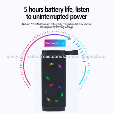 Buy Wholesale China Wireless Led Light Bluetooth 10w Speaker Fabric Rgb ...